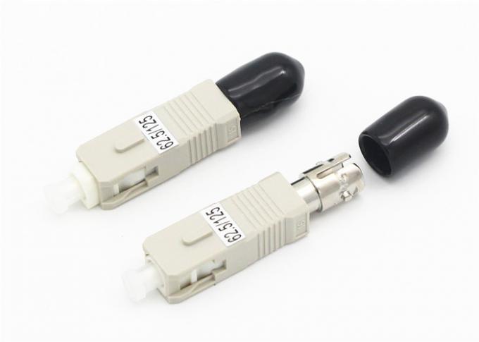 62.5 / 125μm Simplex ST Female To SC Male Fiber Optic Adapter For ...