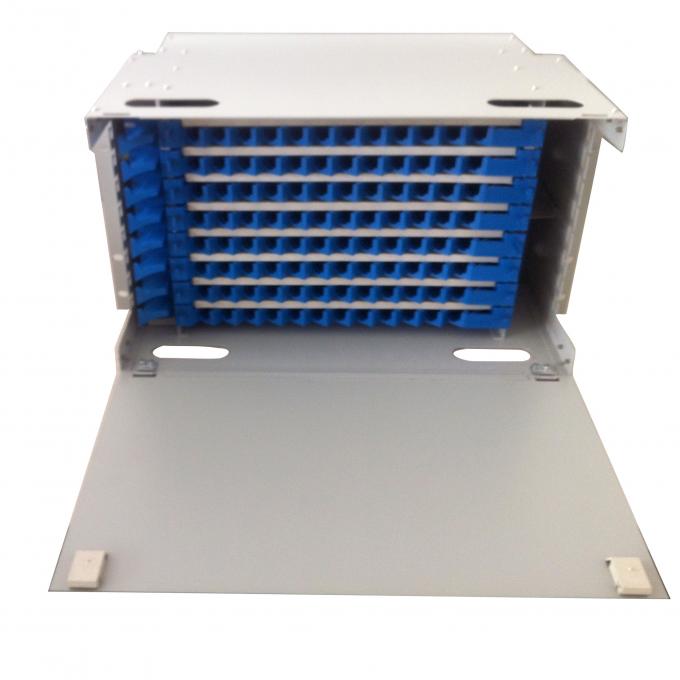 19" 1U Rack Mount ODF Patch Panel Optical Splicing Fiber Optic Patch Panel