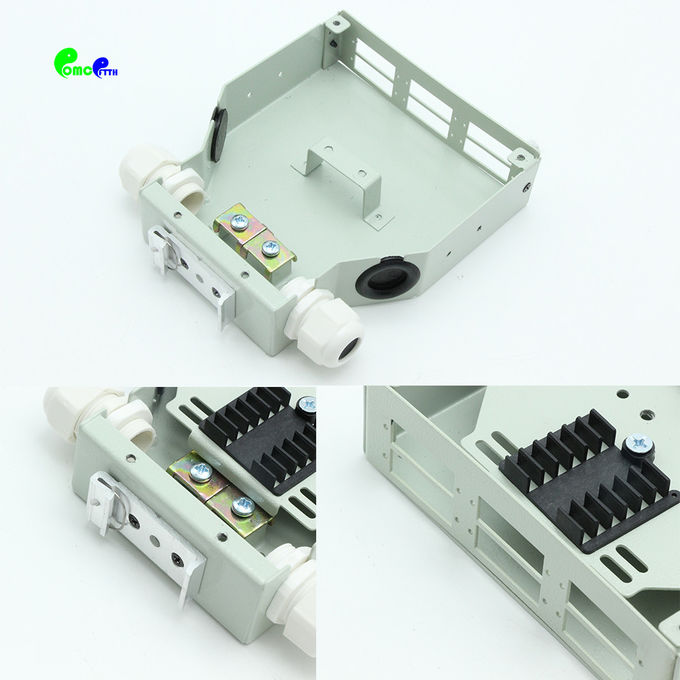 DIN Rail Mounted SC Duplex Optical Termination Box For Fiber Optic Cable