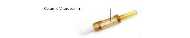 SC Ceramic Fast Connector Fiber Optic V Groove For FTTH Drop Cable