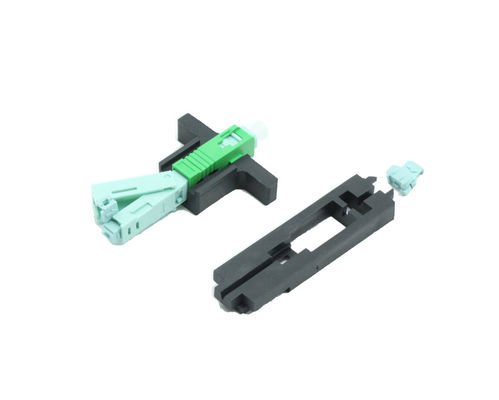 Uniboot LC MM OM3 Fiber Optic Connector With Aqua Special Plastic Meet ...