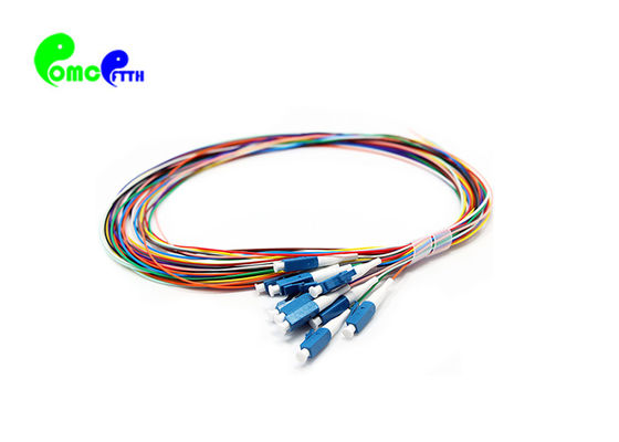 4F - 12F Ribbon fanout 900um Fiber optic pigtail LC OS2 Single mode ...