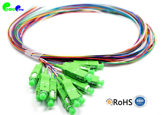 4F - 12F Ribbon fanout 900um Fiber optic pigtail LC OS2 Single mode ...