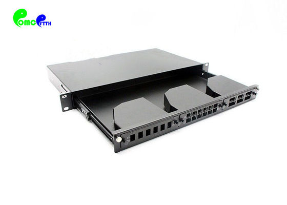 144 Fibers 1U UHD MPO Patch Panel Optical Distribution Frame Up to 12 ...