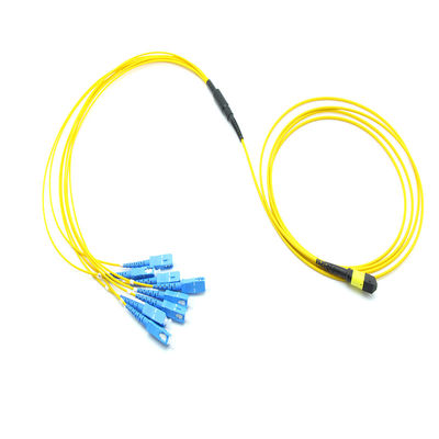 8F MTP Fiber Optic Loopback 9 / 125μm For Trunk Cable OS2 Connection ...