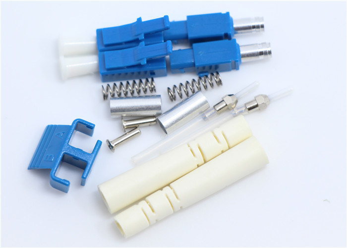Low Insertion Loss LC Duplex Connector 2.0mm Boot Match With 1.6mm / 2 ...