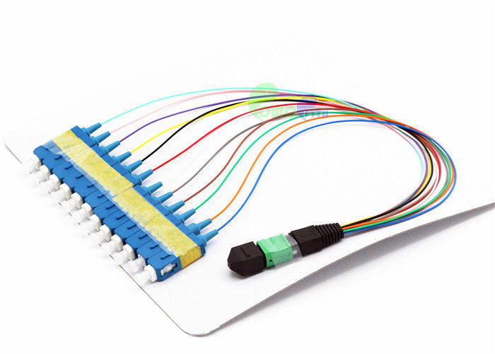900um Easy Deployment 12F MTP Fanout Cable For HD Rack Panels In Data ...