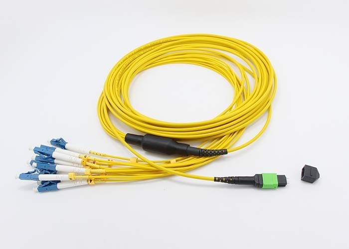 12 core type B MTP female - LC SM 9 / 125 Fanout 2.0mm tail with LC SM ...