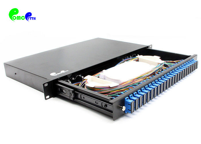Full Loaded 24 Ports ODF Patch Panel SC SM Duplex Fiber Optic ...