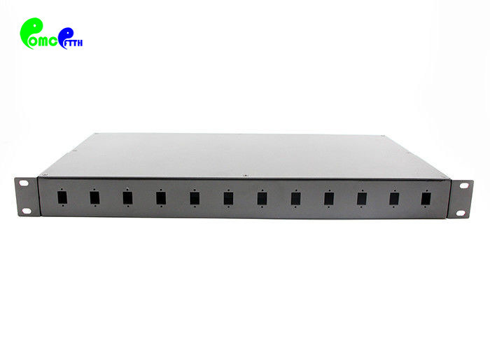 Reasonable Layout 1U ODF Patch Panel Rack Mounted 1.2mm Cold Rolled Steel