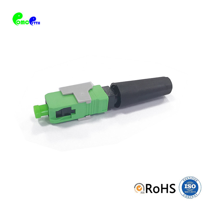 Singlemode Fiber Optic 3.0mm FTTH Products SC APC Fast Connector