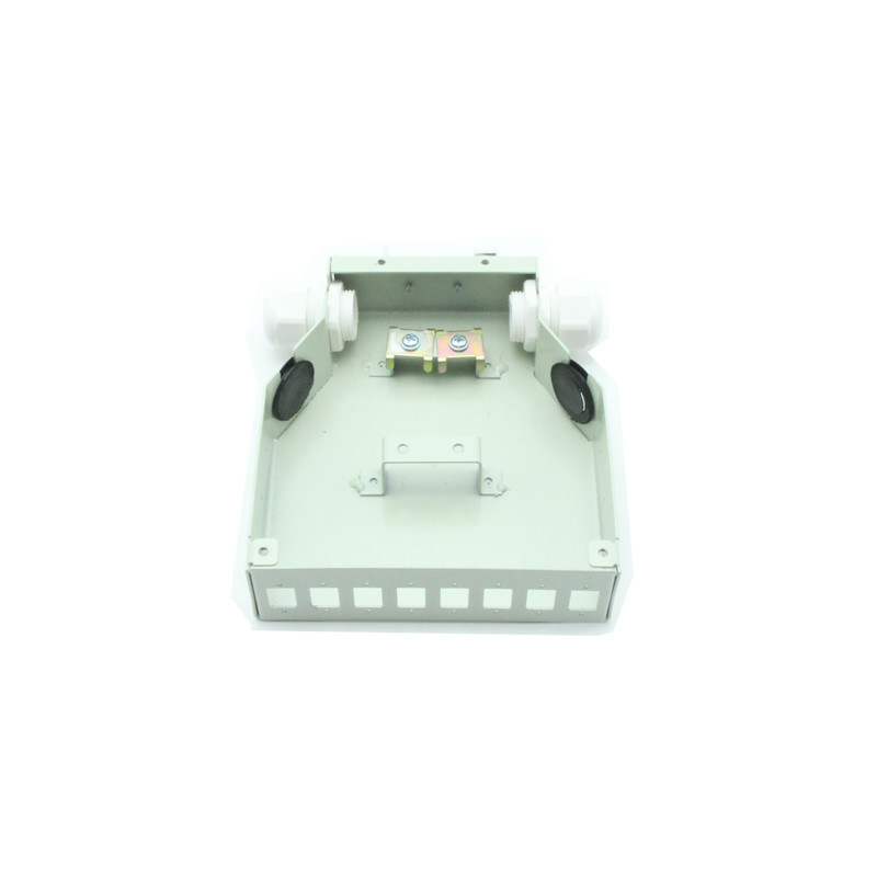8 Ports SC LC Din Rail Splice Fiber Terminal Box with Grey Metal