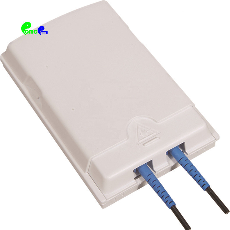 2 Port Face Plate IP45 FTTH Products SC LC UPC Terminal Box
