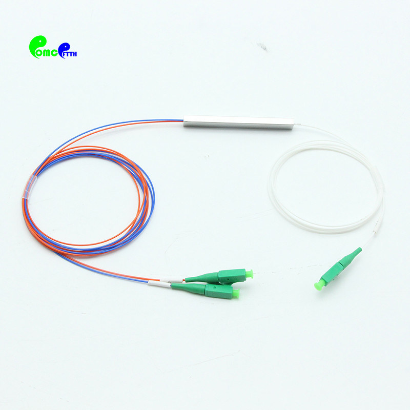 Blockless Fiber Optic Splitter G657A 2 Way PLC Splitter 1x2