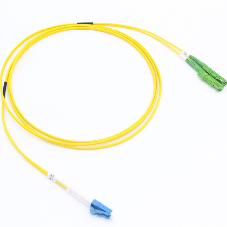 E2000 APC - LC UPC Optical Patch Cord G657A2 9 / 125μm 2.0mm Duplex ...
