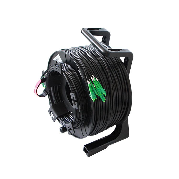 8C Military tactical Armored Fiber Patch Cord TPU Jacket Insertion Loss ...