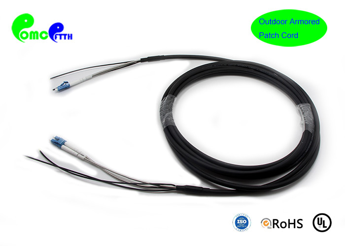Armored Outdoor CPRI fiber patch cord LC UPC To LC UPC 7.0mm G657A1 ...