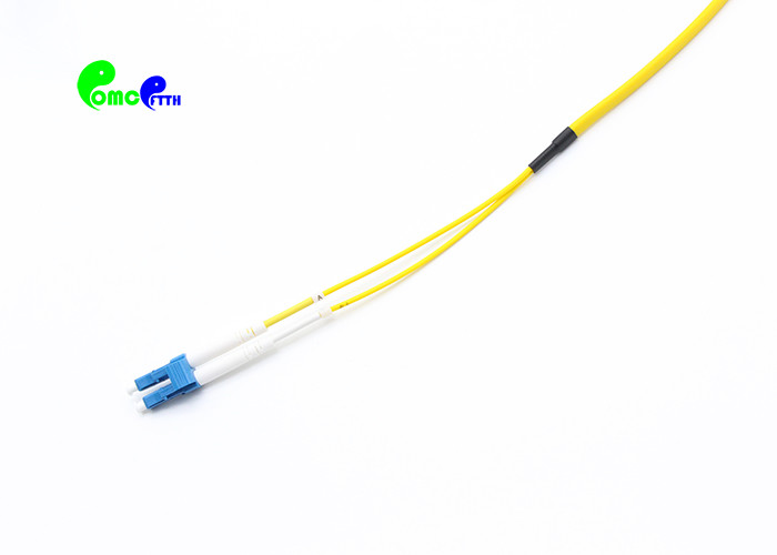 Flat Duplex Fiber Optic Patch Cables LC UPC - SC UPC Single Mode 9 / ...