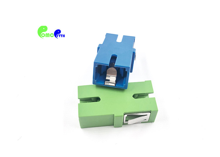 High Repeatability SC Simplex Fiber Optic Connector Adapters For SM MM ...