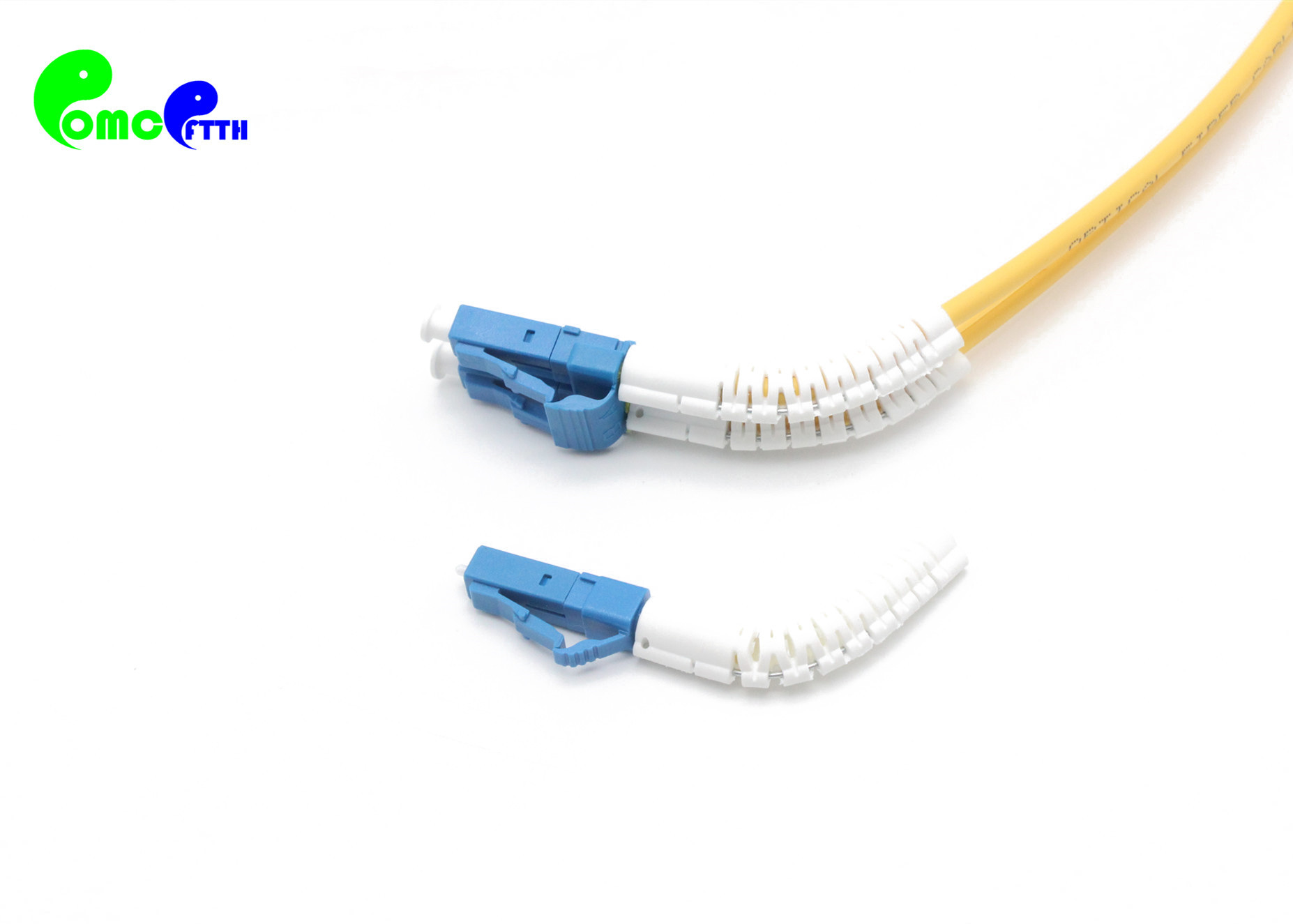 Flexible Angle Boot LC UPC - SC UPC 9 / 125μm Fiber Optic Patch Cable ...