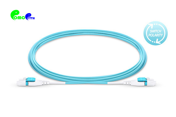 Polarity Switchable Uniboot Fiber Optic Patch Cables LC-LC Flat Clip SM/MM Duplex 2.0/3.0mm