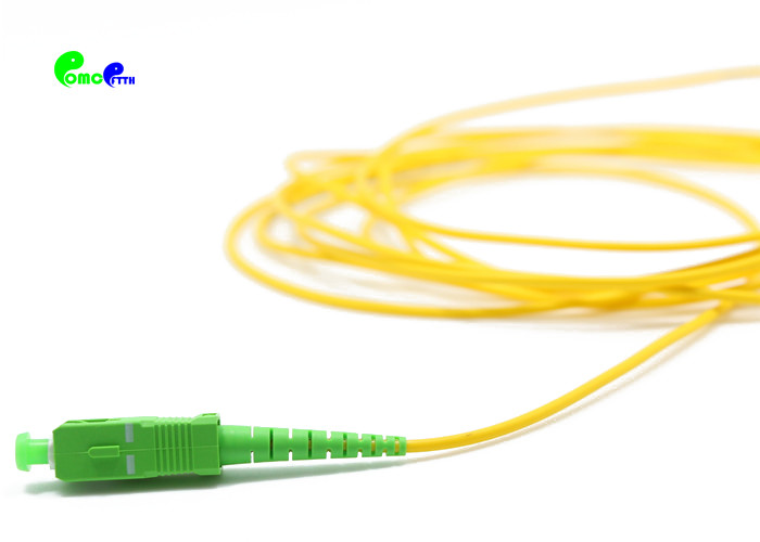 Customized Length SC APC to SC APC Simplex OS2 Single Mode LSZH 2.0mm Fiber Optic Patch Cable