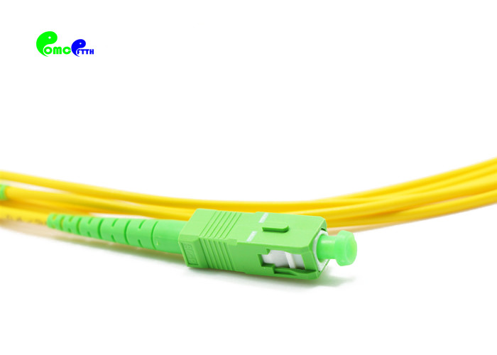 Customized Length SC APC to SC APC Simplex OS2 Single Mode LSZH 2.0mm Fiber Optic Patch Cable