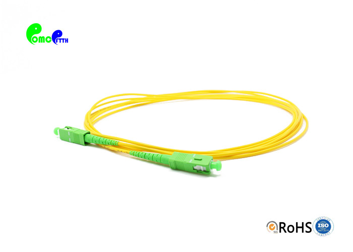 Customized Length SC APC to SC APC Simplex OS2 Single Mode LSZH 2.0mm Fiber Optic Patch Cable