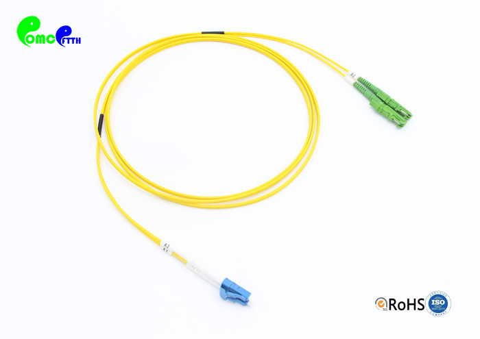 IEC grade B Optical Patch Cord E2000 APC - LC UPC OS2 G657A1 9 / 125μm ...