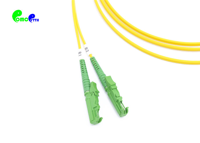 E2000 APC - E2000 APC Optical Patch Cord OS2 G657A2 9 / 125μm 2.0mm Duplex LSZH Yellow Cable