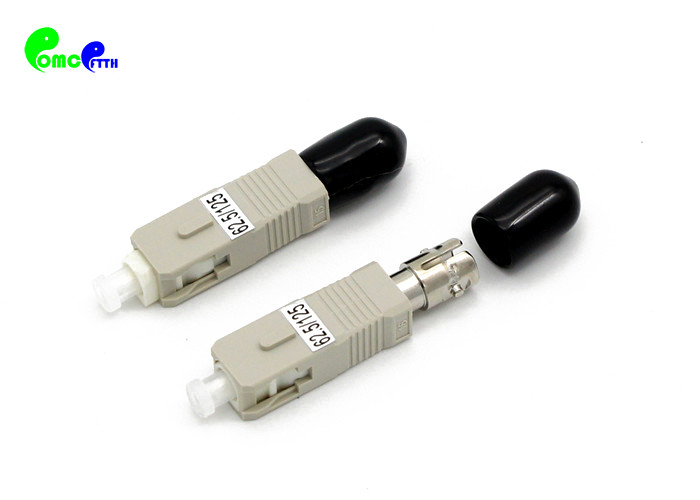 62.5 / 125μm Simplex ST Female To SC Male Fiber Optic Adapter For ...