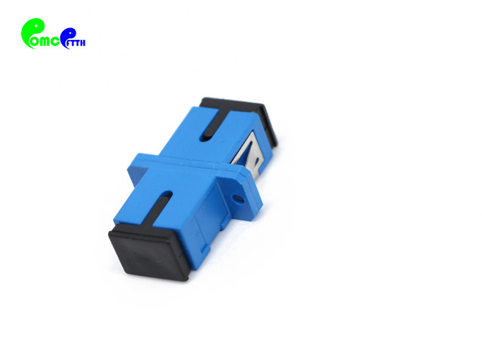 High Repeatability SC Simplex Single Mode Fiber Optic Adapter 9 / 125μm ...