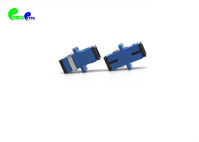 High Repeatability SC Simplex Single Mode Fiber Optic Adapter 9 / 125μm ...