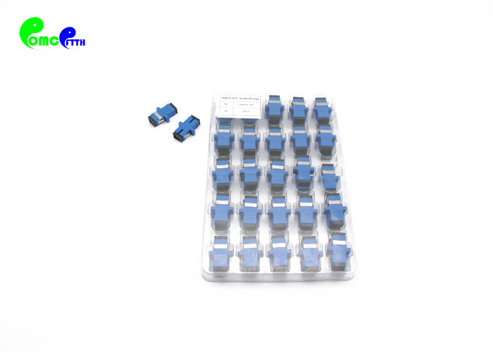 High Repeatability SC Simplex Single Mode Fiber Optic Adapter 9 / 125μm ...