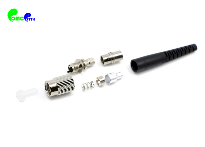 Fiber Optic Connectors 2.0mm FC UPC Simplex MM Black For Patch Cord And ...