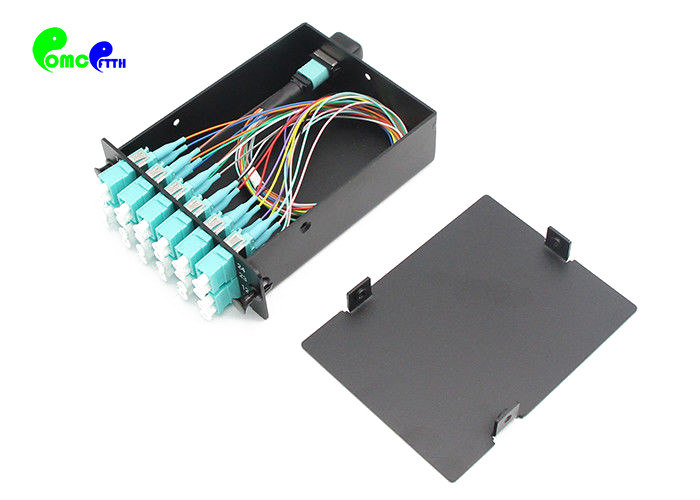 Rack Mounted MPO Cassette Patch Panel OM3 0.9mm With CRS Cold Rolled Steel