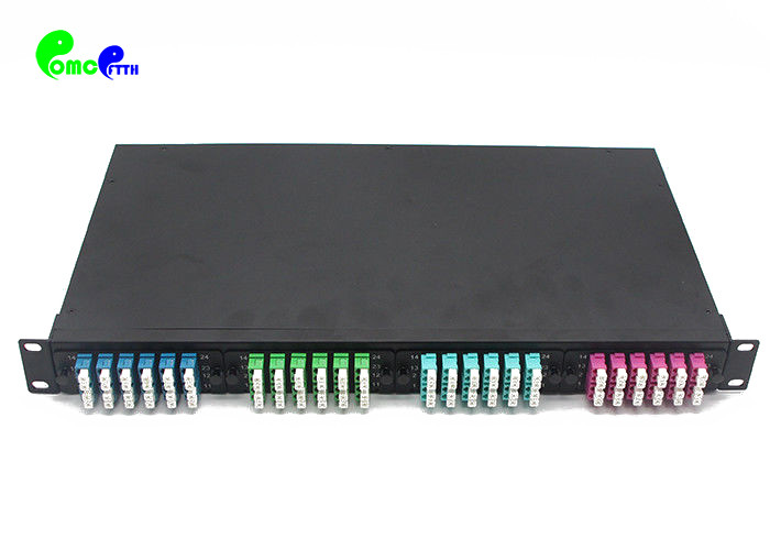MPO MTP Cassette Full Loaded 1U 19 " Rack Mount 4 Modules Holds For ...