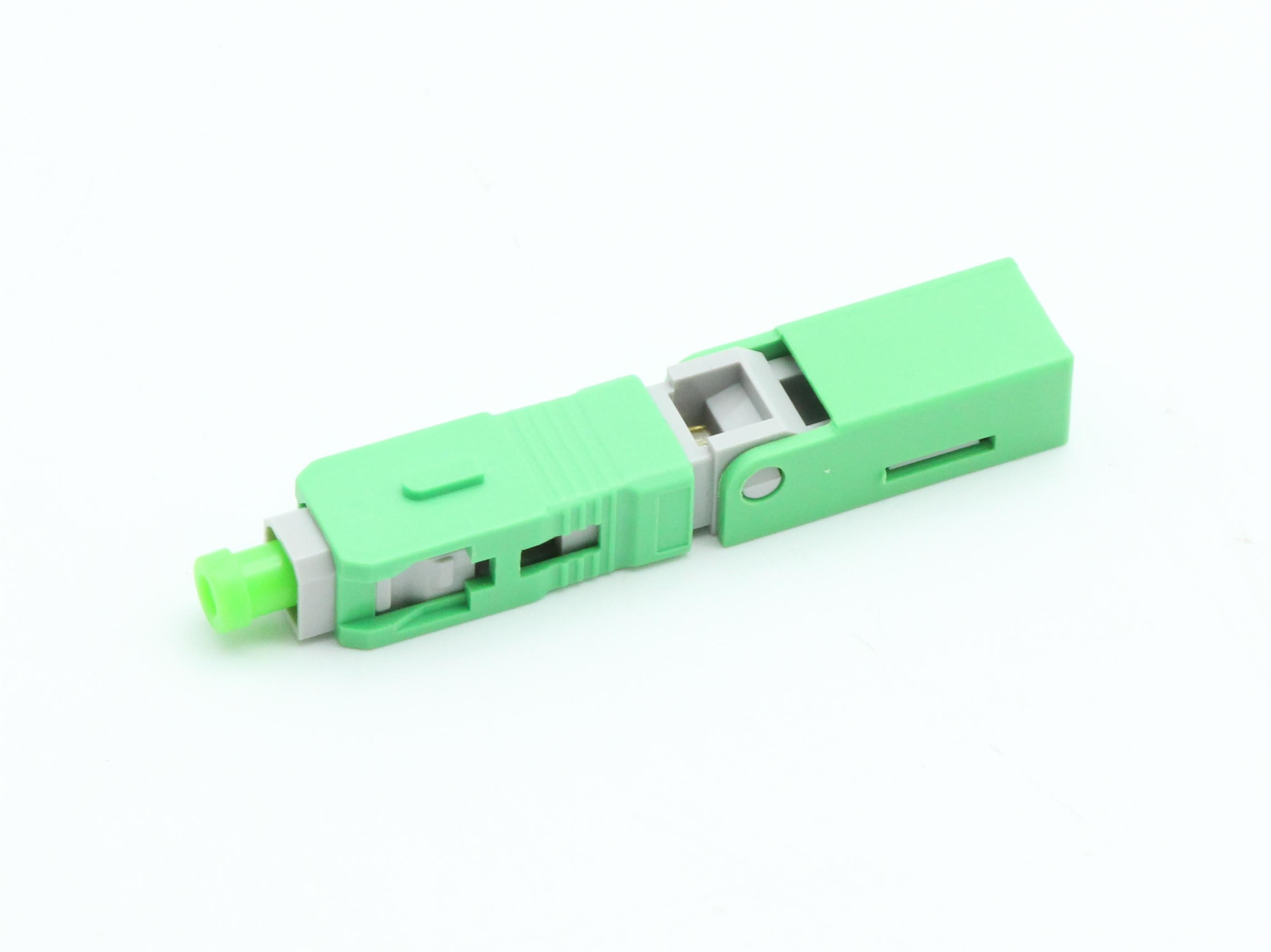 FTTH T Type 50N SC SM APC Assembly Connector For Drop Cable