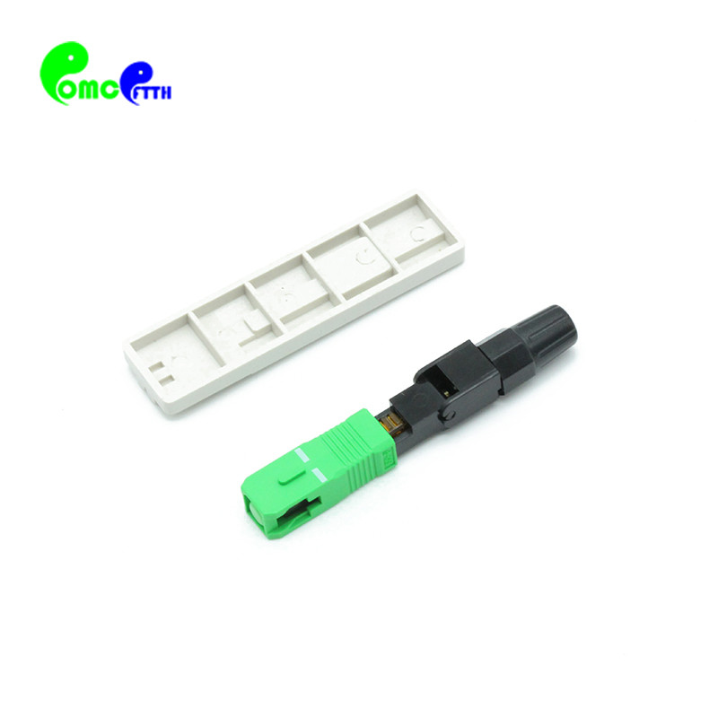 FTTH Products SC APC fast connector available for 2x3mm or 2x5mm FTTH ...