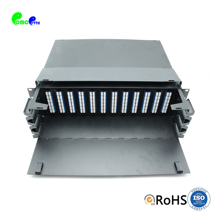 FTTH 19" 3U ODF Patch Panel 288F ODF Rack Mount Fiber Patch Panel ...