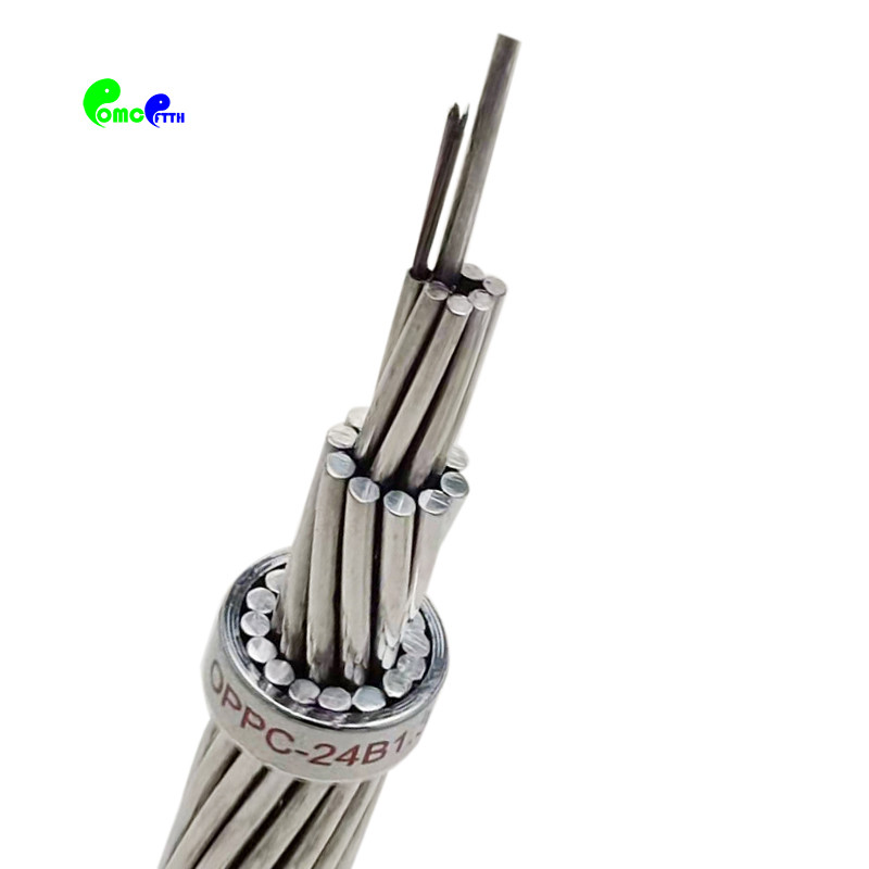 Aluminum OPGW Fiber Optic Cable 48 Core Single Mode G652D G655
