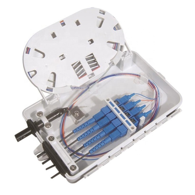 4 core FDB Fiber Distribution Box FTTH 4F Fiber Splitter Box