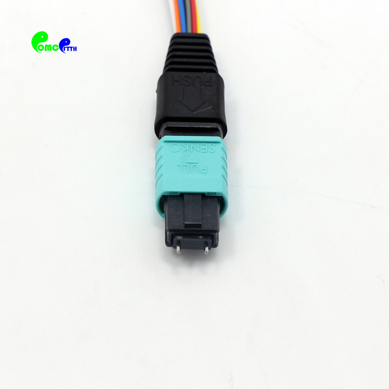 12 Core 0.9mm MPO Trunk Cable SM MM 30CM Fanout Assembly